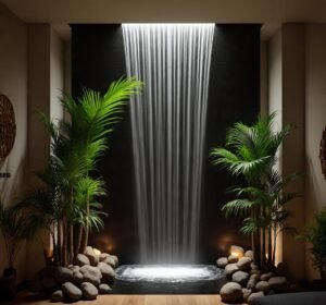 20 Luxury Indoor Waterfall Designs That Bring Nature Home - Magic Decor