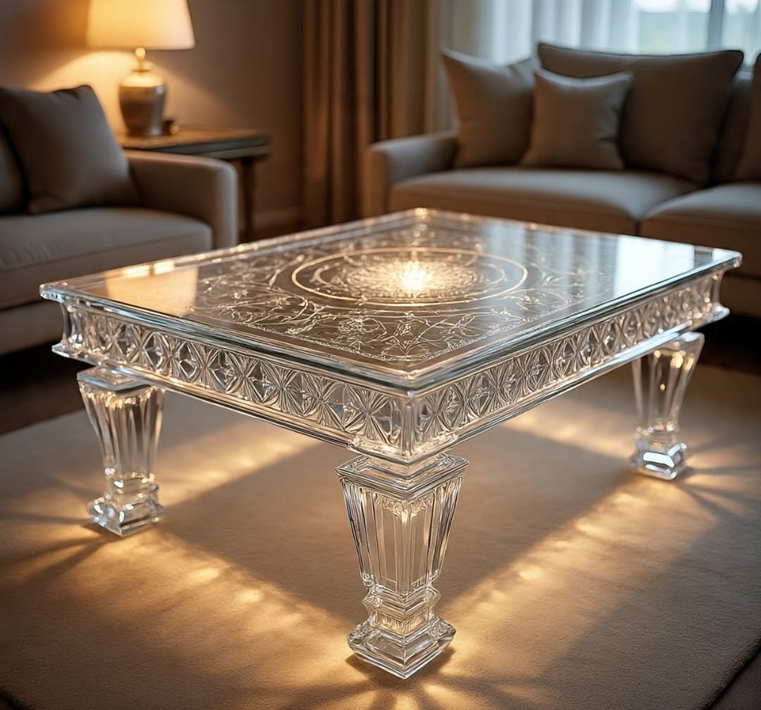 Whispers of Light: 20 Luxury Glass Table Designs That Redefine Elegance ...