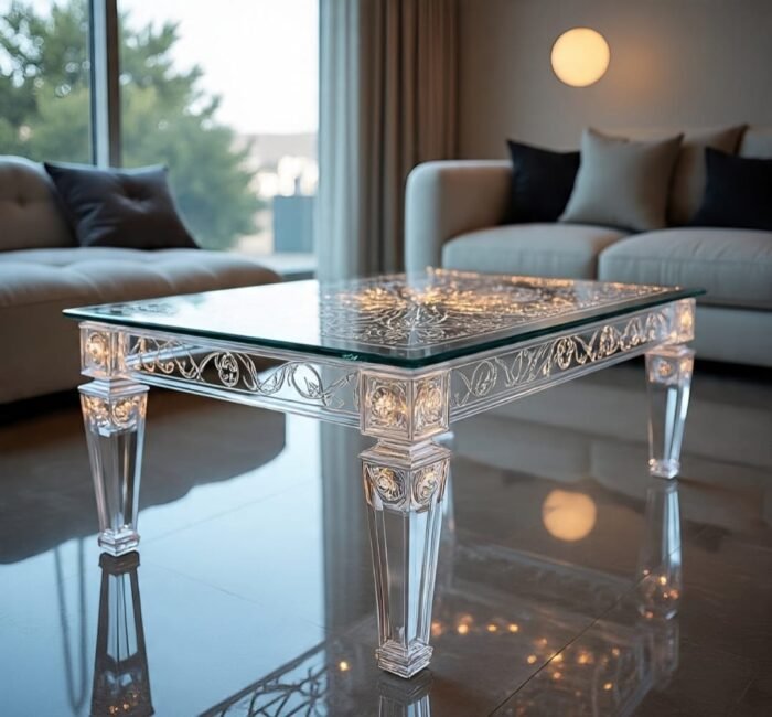 Whispers of Light: 20 Luxury Glass Table Designs That Redefine Elegance ...