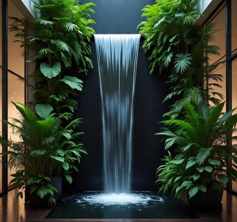 20 Luxury Indoor Waterfall Designs That Bring Nature Home - Magic Decor