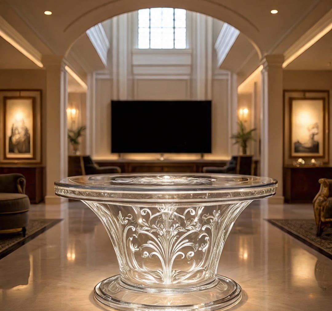 Whispers of Light: 20 Luxury Glass Table Designs That Redefine Elegance ...