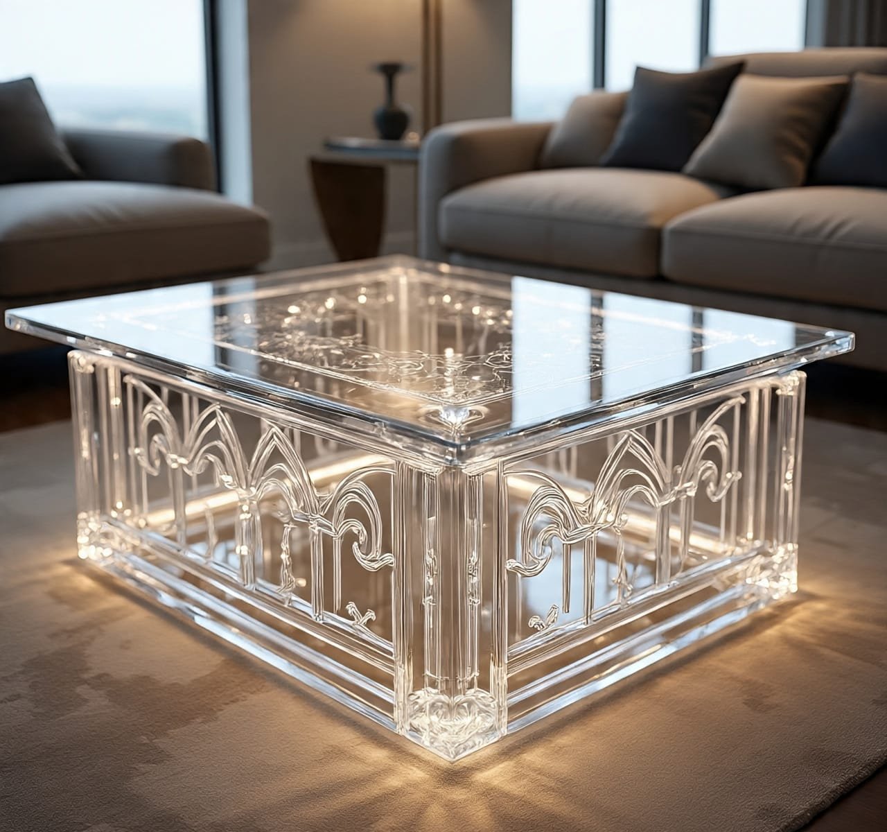 Whispers of Light: 20 Luxury Glass Table Designs That Redefine Elegance ...