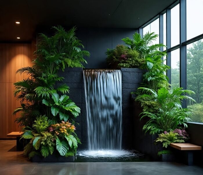 20 Luxury Indoor Waterfall Designs That Bring Nature Home - Magic Decor